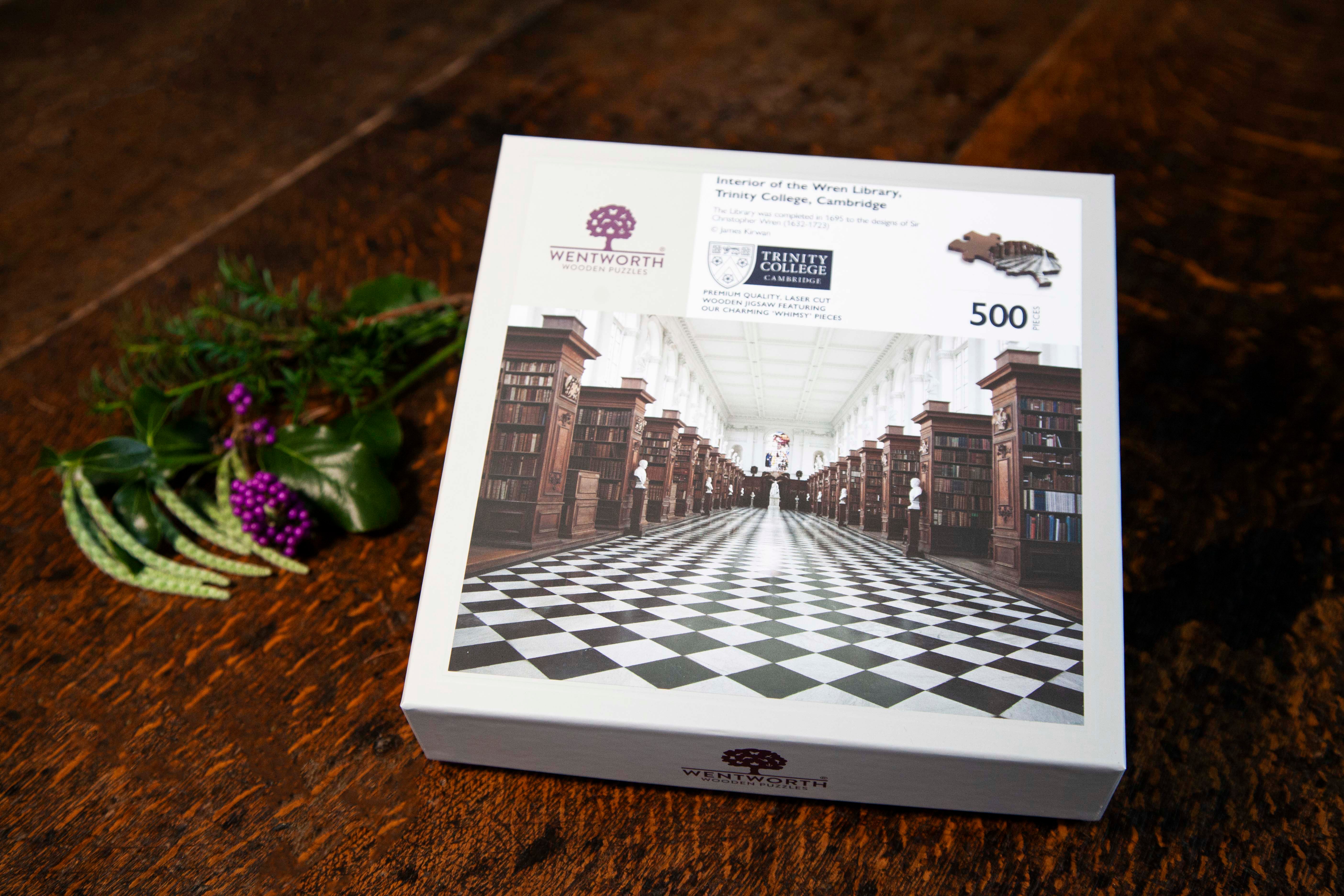 Wentworth Puzzle: Interior of the Wren Library, 500 pcs – Trinity Gift Shop